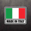 Made In Italy Flag Sticker Vinyl Decal Italian Car Sticker For Fiat ...