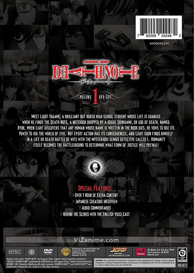 Death Note: Set 1 (RPKG/DVD) (DVD) Various (US IMPORT) 782009242482 | eBay