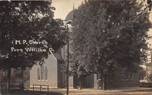 D29/ Port William Ohio Real Photo RPPC Postcard 1914 M.P. Church ...