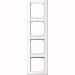 Merten M-Smart Rahmen 4fach System M 470425 beschriftbar senkrecht ...