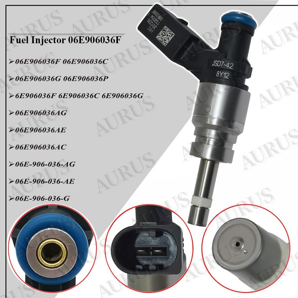 x6 OEM HITACHI Fuel Injectors for Audi 2005-2012 A4 A5 A6 Quattro Q5 S4 ...