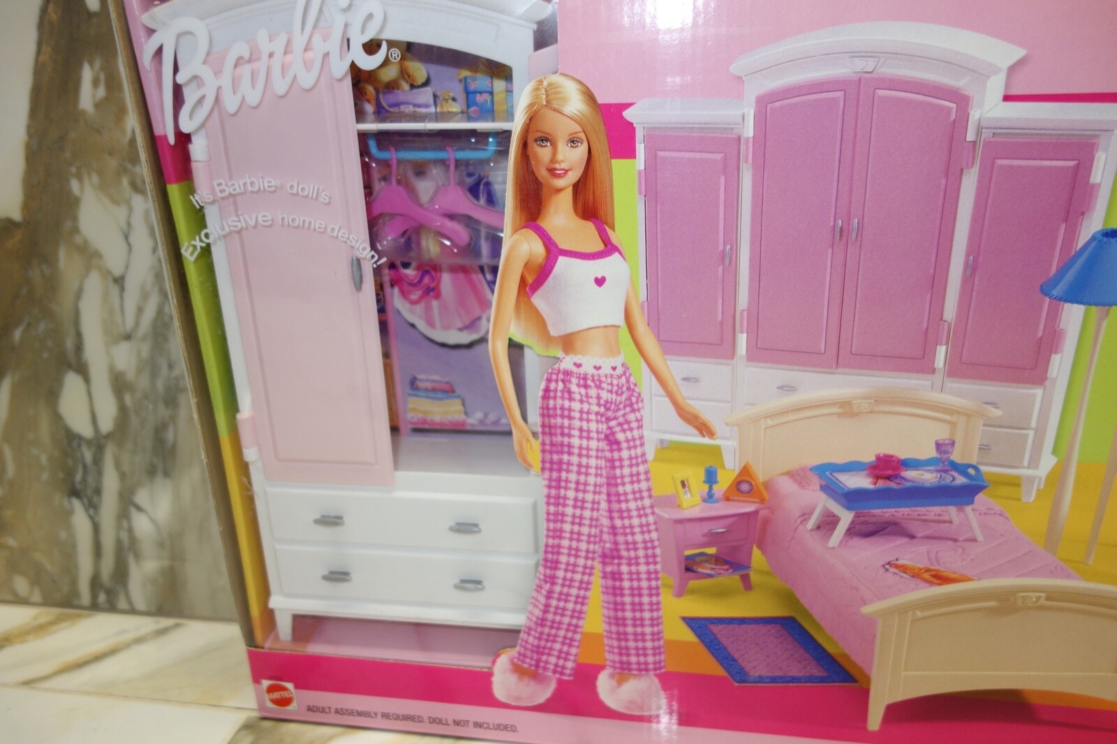 Barbie 67552 MIB 2002 Living in Style Bedroom Playset for sale online ...