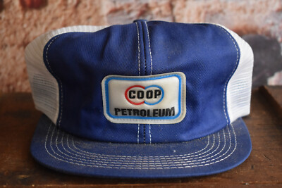 Vintage K Brand COOP Petroleum Patch Mesh Back Snapback Retro Trucker ...