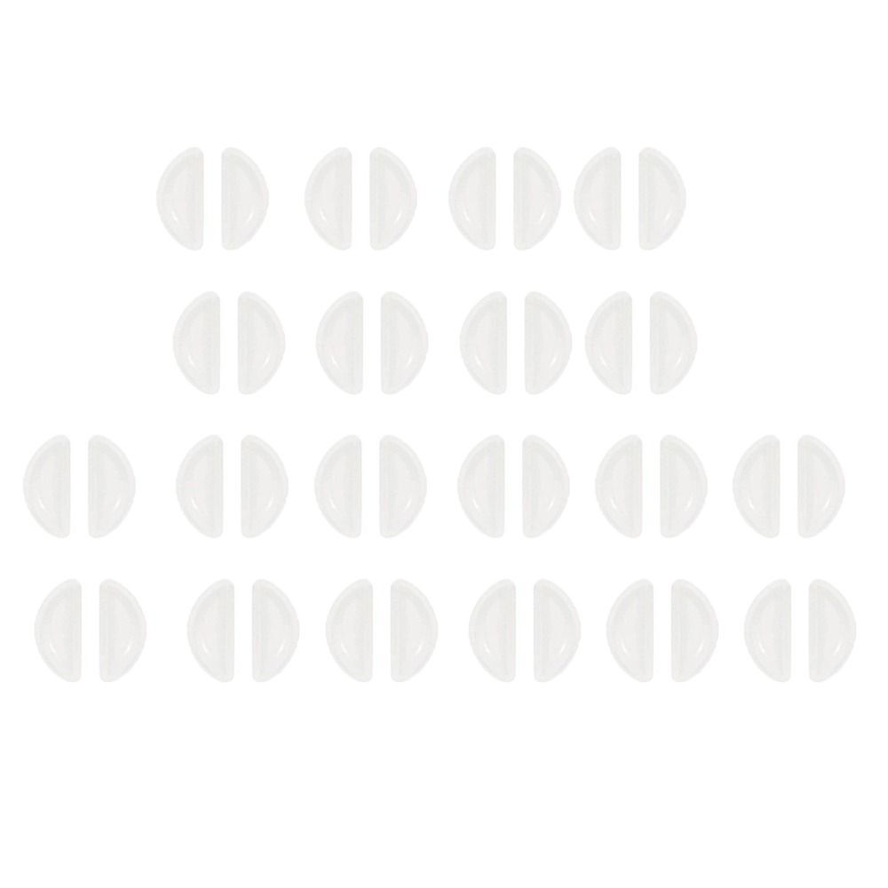20Pair/set Transparent Glasses Nose Pads D Shape Stick on Spectacles ...