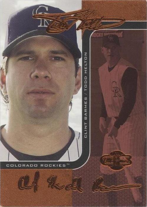 2006 Topps Co-Signers - Changing Faces Todd Helton, Clint Barmes #49-B ...