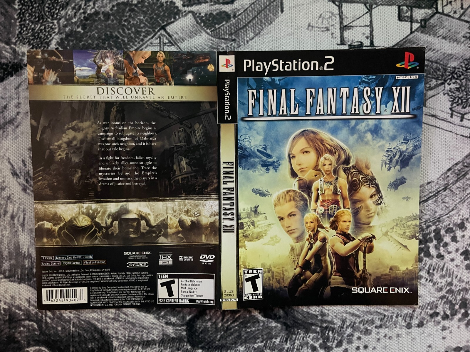 Final Fantasy XII Playstation 2 PS2 Cover Art Insert ONLY NO GAME ...