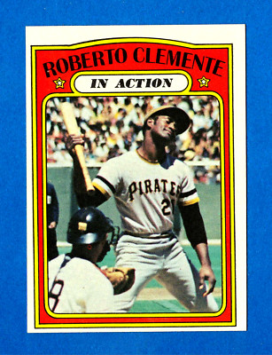 1972 TOPPS #310 ROBERTO CLEMENTE IN ACTION PITTSBURGH PIRATES CARD ...