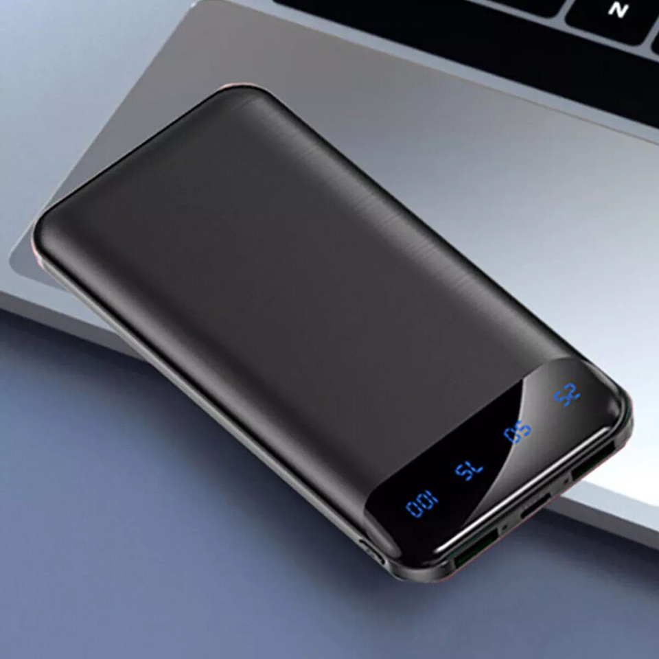 9000000mAh Power Bank Pack 2 USB External Battery Fast Charger for ...