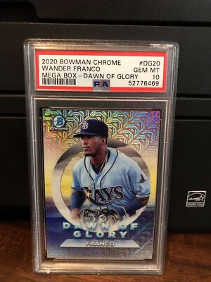 2020 Bowman Chrome Mega Box Dawn Glory Wander Franco Rookie Card #DG20 ...