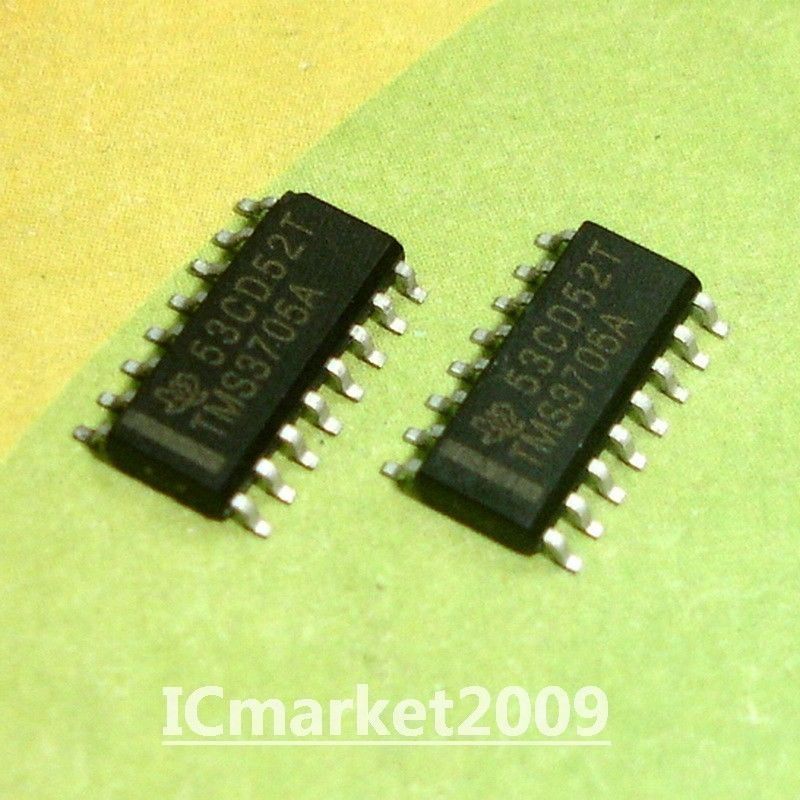 2 PCS TMS3705A SOP-16 TMS3705A1DRG4 TMS3705 Transponder Base Station IC ...