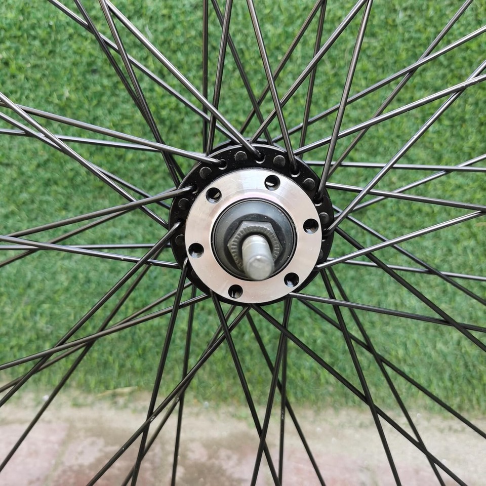 DONSP1986 Heavy Duty 26" Bike Rim Wheel Set , 12G 48 Spokes Wheelset ...