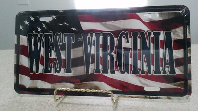 West Virginia American Flag Metal Sign | eBay