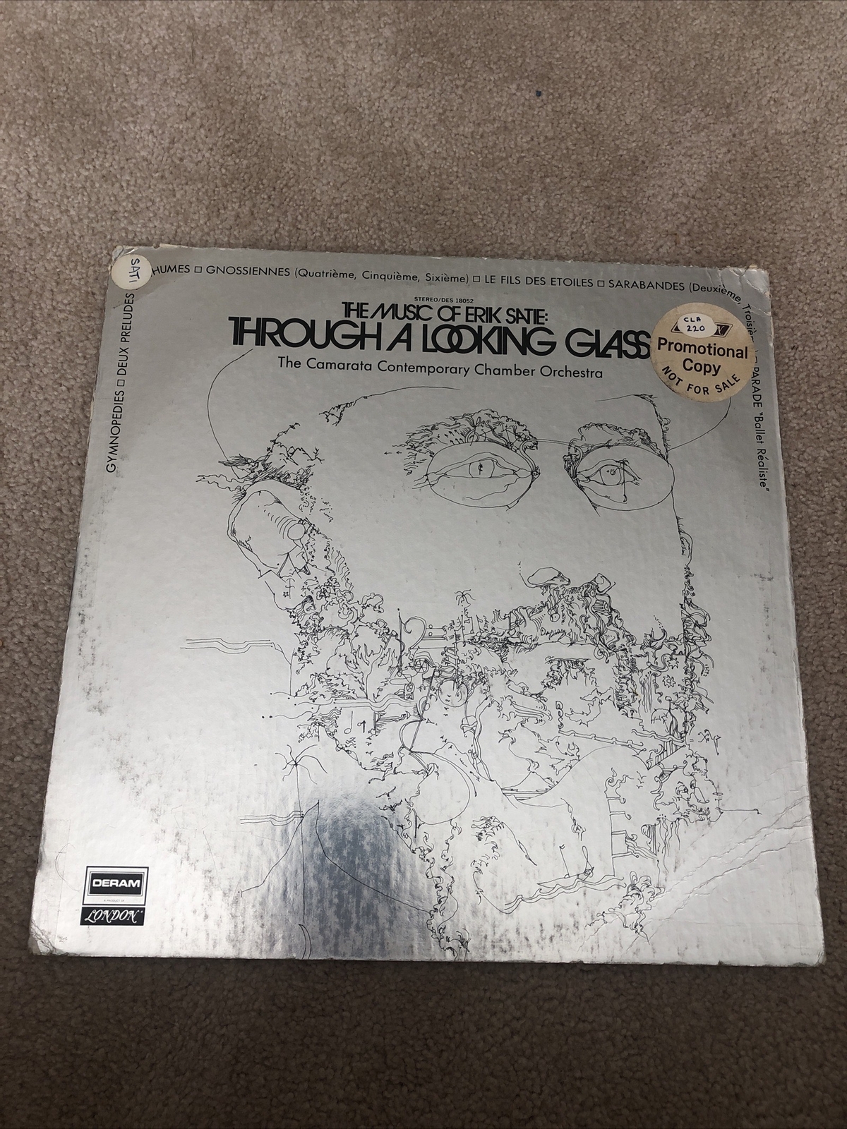 The Music Of Erik Satie: Through A Looking Glass - VINYL RECORD LP ...