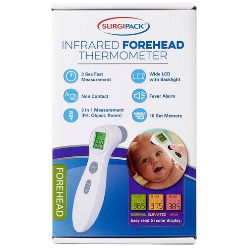 SURGIPACK INFRARED FOREHEAD THEMOMETER 6188 SP HEAD THERMOMETER NON ...