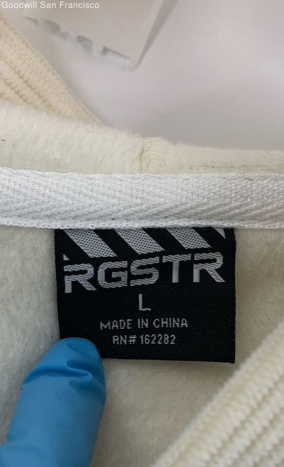 Rgstr Ivory Corduroy Long Sleeve Hooded Snap Front Shacket Mens Jacket ...