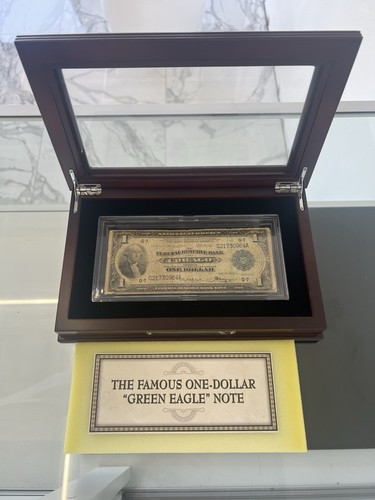 1914 $1 one Dollar Federal Reserve Bank Note GREEN EAGLE Chicago #8144 ...