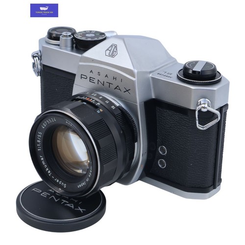 PENTAX SL Silver SLR Film camera + Super Takumar 1:1.8 55mm MF From ...