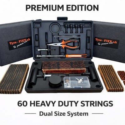 Tyre Puncture Repair Kit Heavy Duty For Cars Tractors & Agricultural ...
