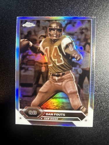 2023 Topps Composite - Topps Chrome Dan Fouts #19 Sepia Refractor for ...