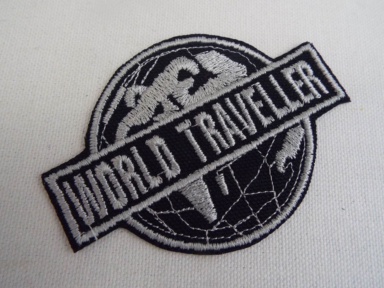 World Traveller Embroidery Iron-on Patch | eBay