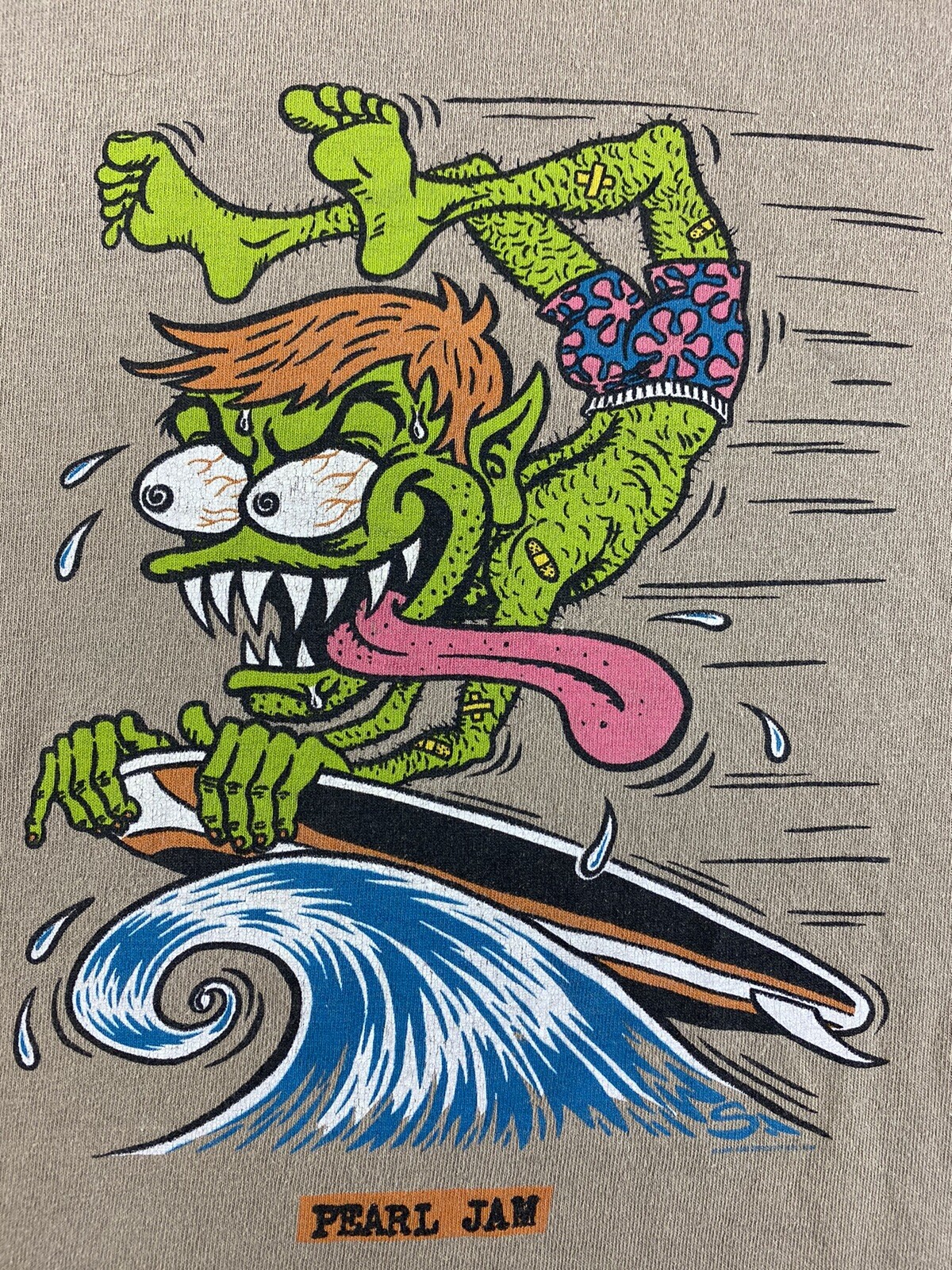 Vintage 90s Pearl Jam Out of Control Gremmie Surf Shi… - Gem