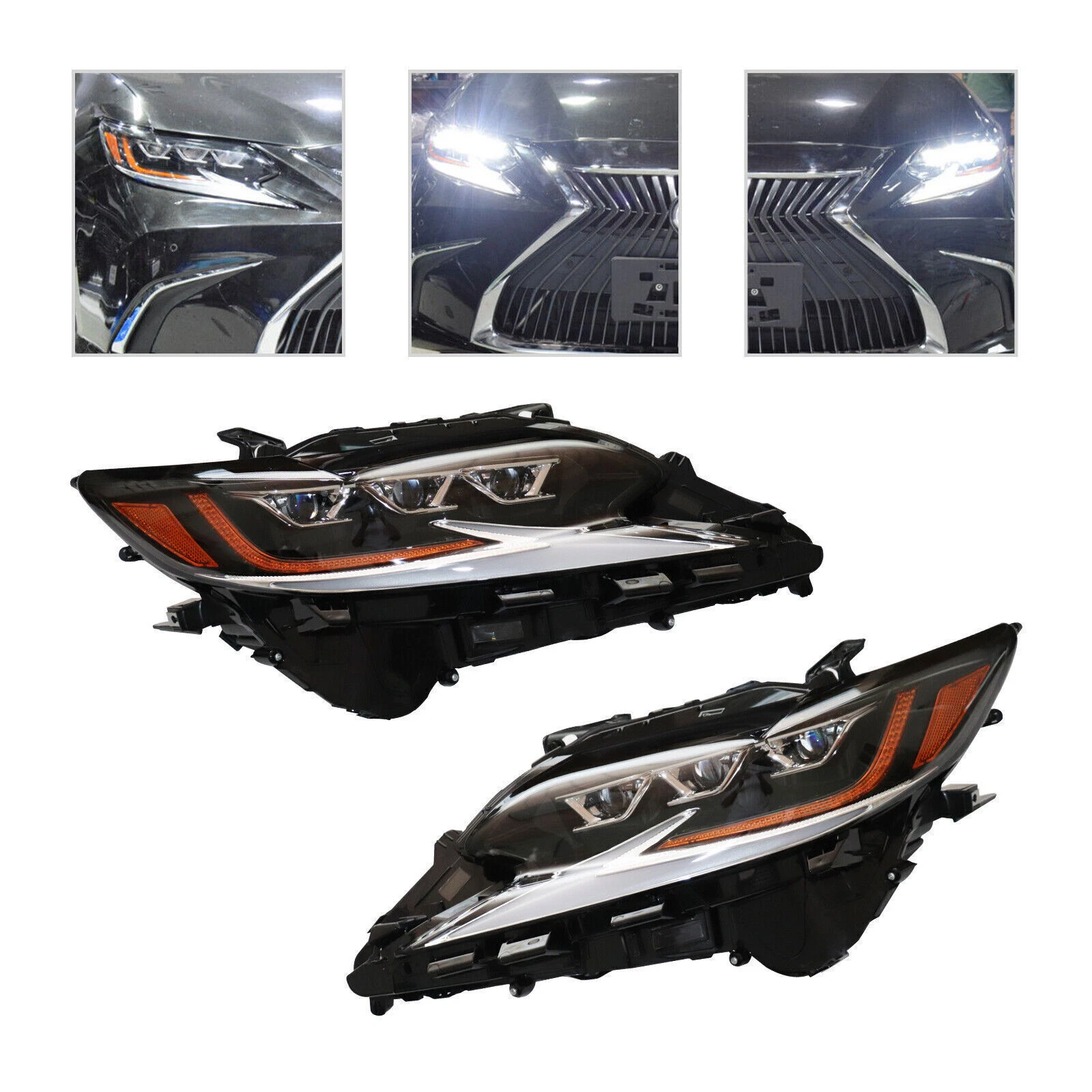 Full LED Headlights For 2016-2018 LEXUS ES ES300h ES350 Headlight ...