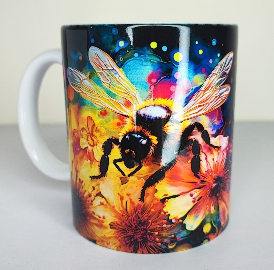 Personalised Bee Design Mug | Bee Coffee Mug | Tea Mug | Bumble Bee Mug ...