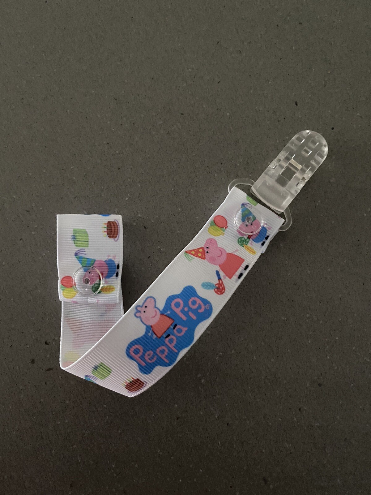 Baby Dummy Clips Pacifier Chain Soother Holder Dummie Strap Pig | eBay