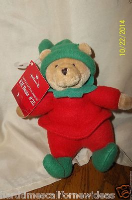 Hallmark 7" Santas Little Friend Elf Bear #25 Plush With Tag | eBay