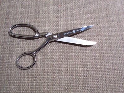 MARKS Knife Edge Scissors 7" Chrome 406-7 Brazil - Sewing, Dress Making ...