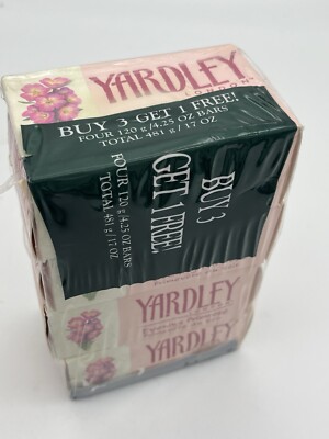 Yardley of London Evening Primrose Bar Soap 4.25 oz 4 bars NOS / Sealed ...