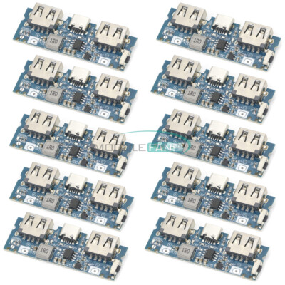 10X Type-c input Dual USB output Power Boost module 2.4A Power Bank DIY ...
