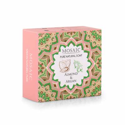 Mosaic Almond & Argan Beauty Soap with Olive Oil, 5.3 oz | eBay