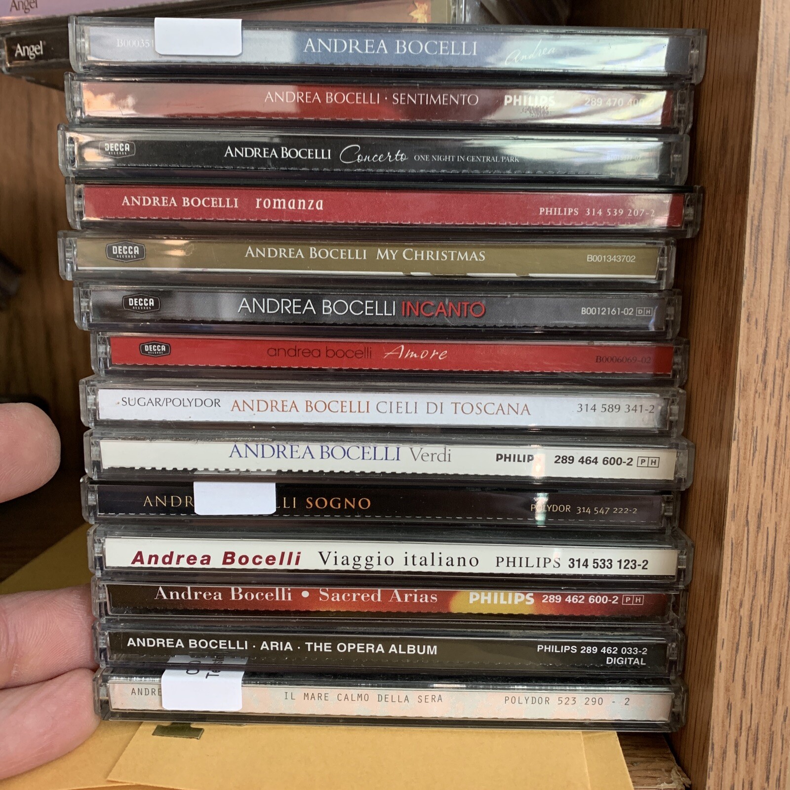 CD LOT / Andrea Bocelli Opera Pop $2 Each PICK 'EM (Aria,Sogno,Amore ...