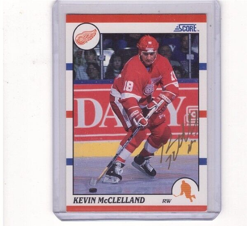KEVIN MCCLELLAND SIGNED 1990-91 SCORE HOCKEY CARD #287 AUTOGRAPH AUTO ...