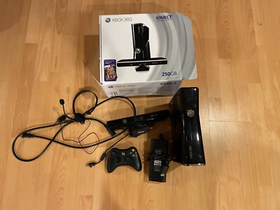 Xbox 360 Kinect 250GB Black with Kinect Sensor, controller, and ...