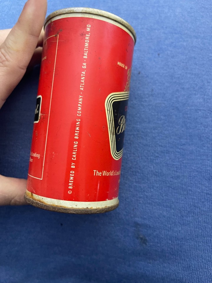 SF6 Vintage CARLING BLACK LABEL LAGER BEER Pull Tab Empty Beer Can (AS ...