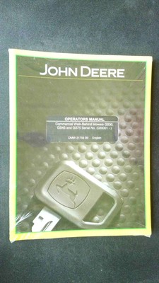 John Deere Operators Manual for Commercial Walk-Behind Mowers GS30 GS45 ...