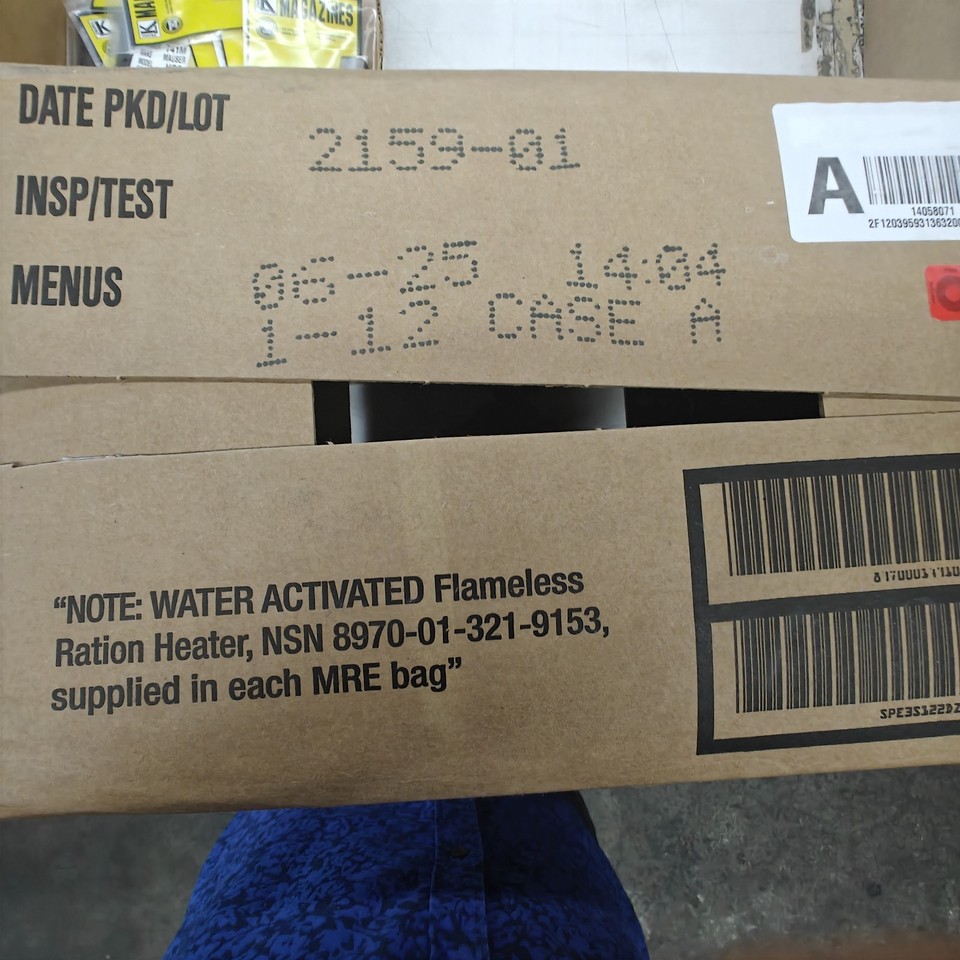 MRE U.S. Military Ready to Eat Meals INSP 2025 Box A | eBay
