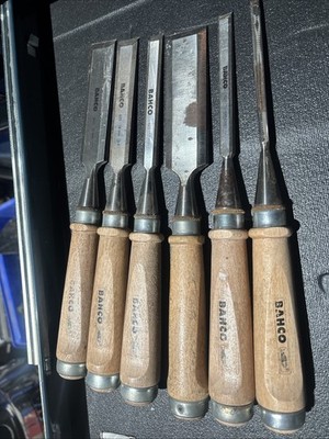 Bahco Vintage Chisel Set Wood Handles 6pc | eBay