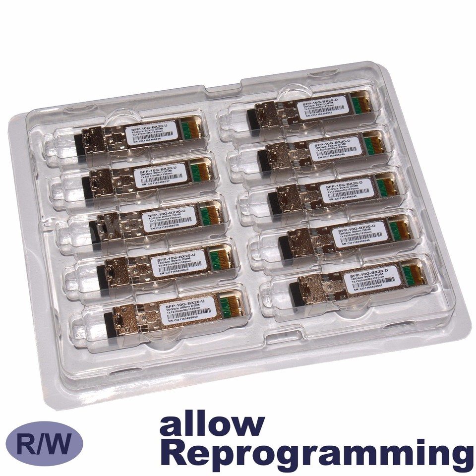 20 km 10G BiDi WDM SFP+ SFPPlus 20km 10 km transceiver module ...