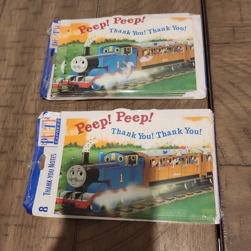 Vintage 90s Lot Thomas the Tank Engine Thank You Cards 16 Birthday ...