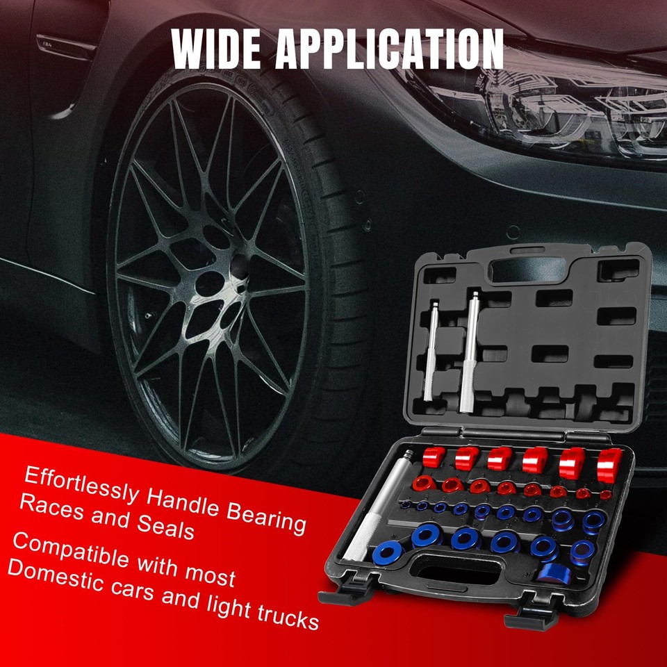 BIG RED Bearing Press Kit,33pc, Seal Driver Set Wheel Bearing ...