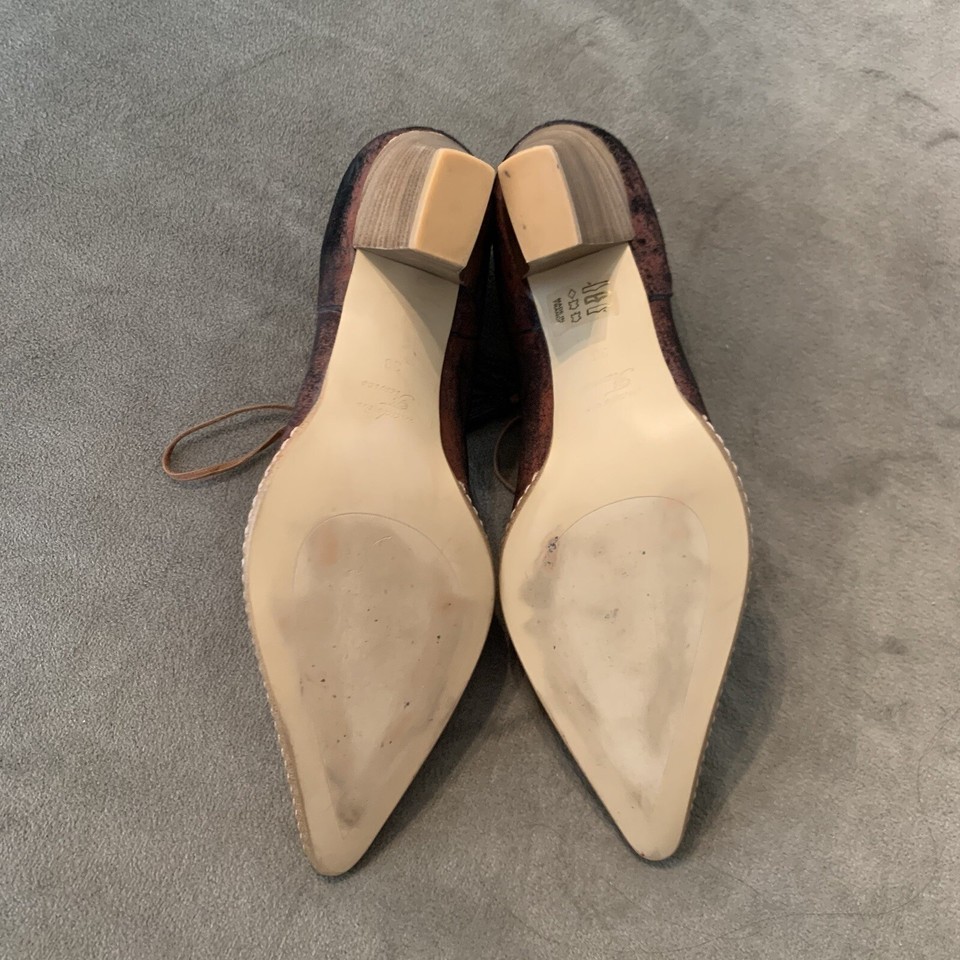 Sundance Natalia Laced Heels 38 Leather Upper Tassels Pointy Toe ...