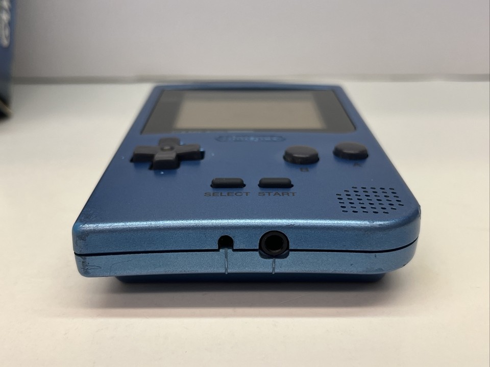 Game Boy Pocket Ice Blue Limited Edition W/ Box Manual Complete CIB ...
