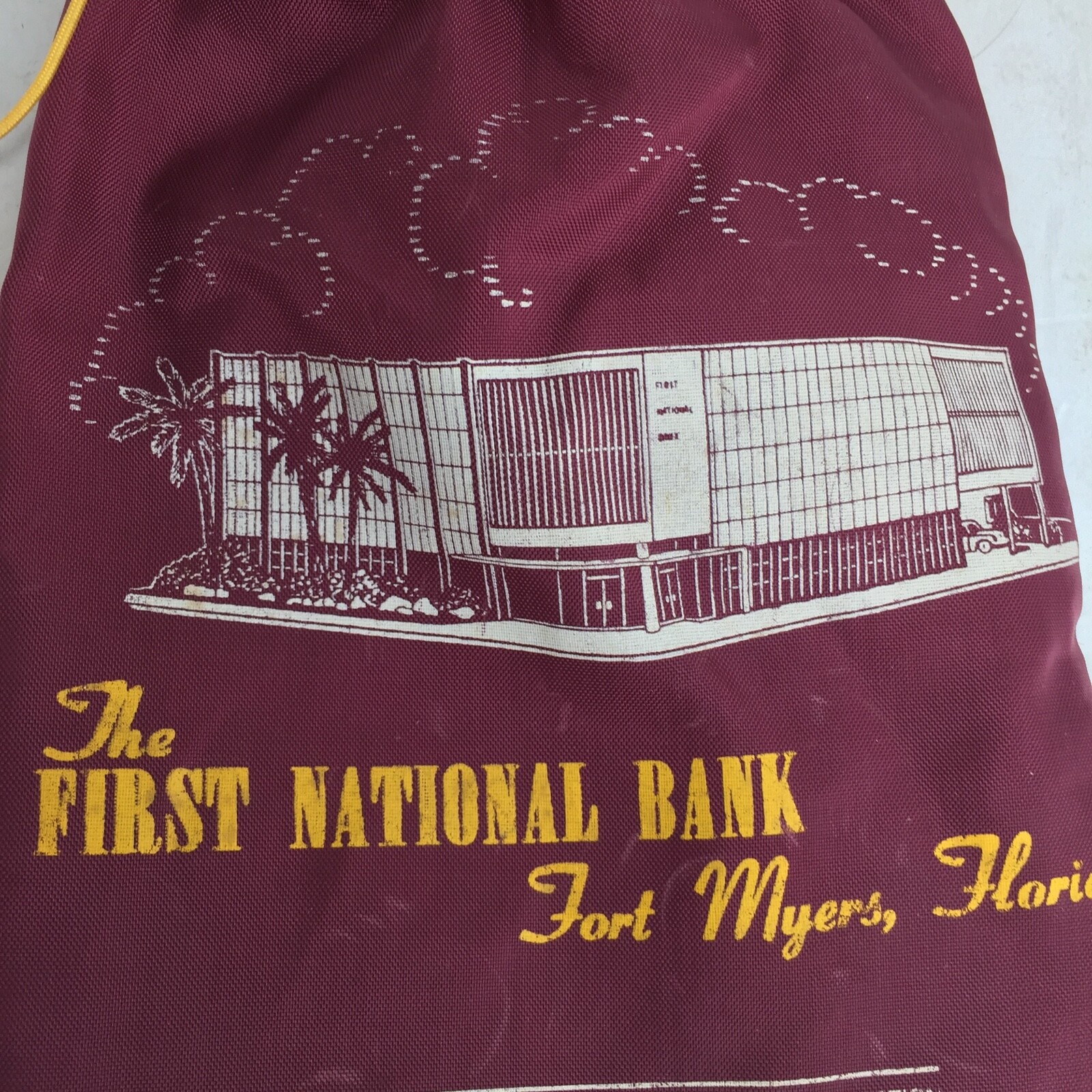 Vintage A. Rifkin Coin Deposit Money Bag First National Bank Fort Myers ...