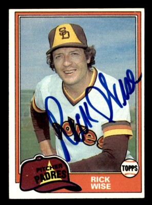 1981 Topps Baseball #616 Rick Wise Signed Autograph (No COA) | eBay