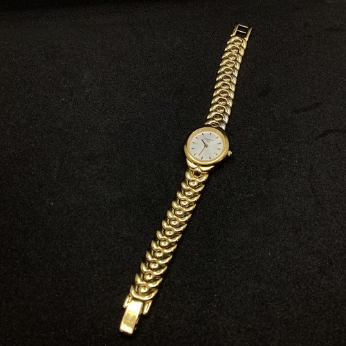 Tissot S826 RKQ-JA 12340C Gold tone Belt Sapphire Crystal Women Watch ...