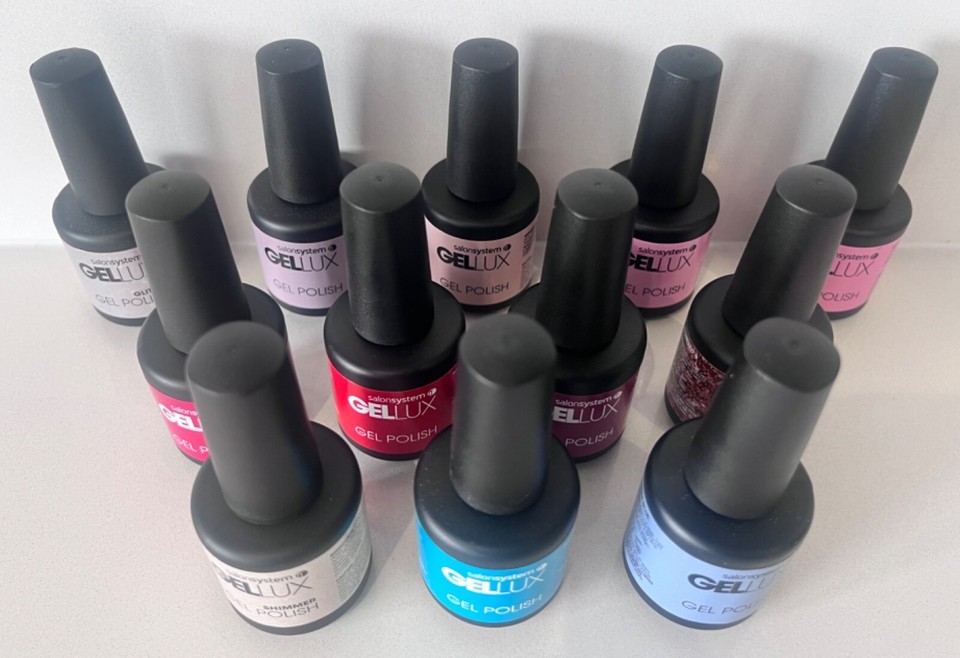 Salonsystem Gellux Gel Polish 15ml Various shades, Base & Top Coats ...