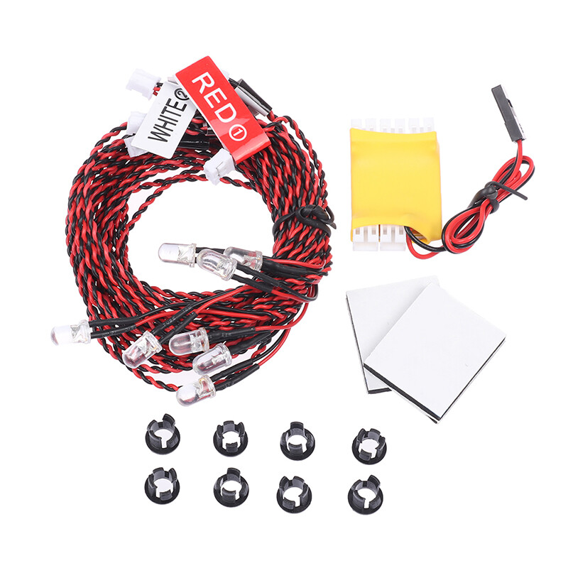 1Set Flash RC LED Light Kit 8 LED Lighting System For RC Helicopter ...